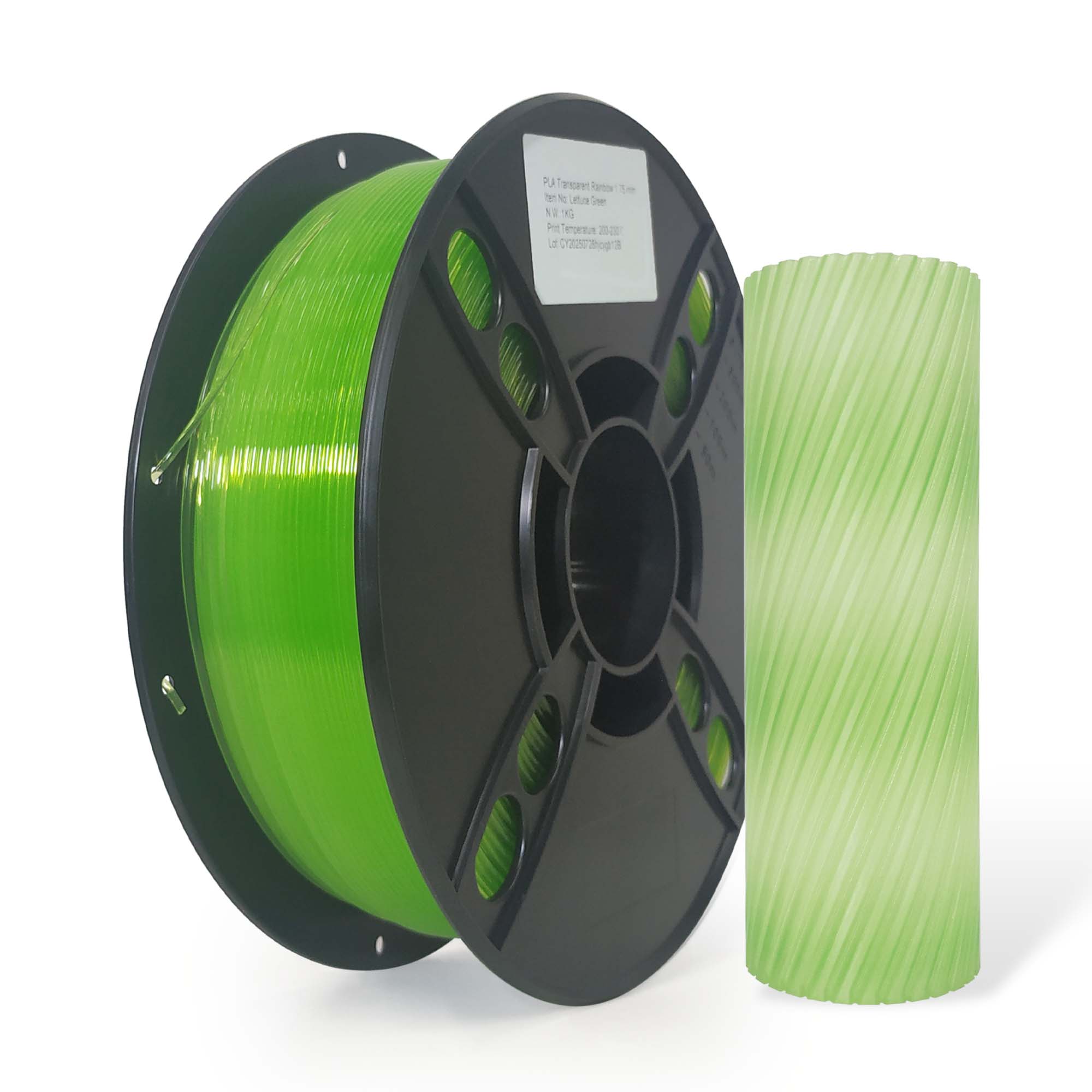 PLA Transparent - Lettuce Green | Transparent PLA Filament – FilamentHub