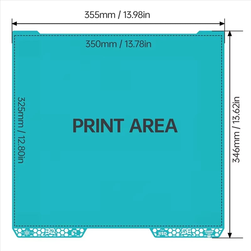BIQU H2 Glacier Build Plate for H2D & H2S | Smooth Print Surface ...