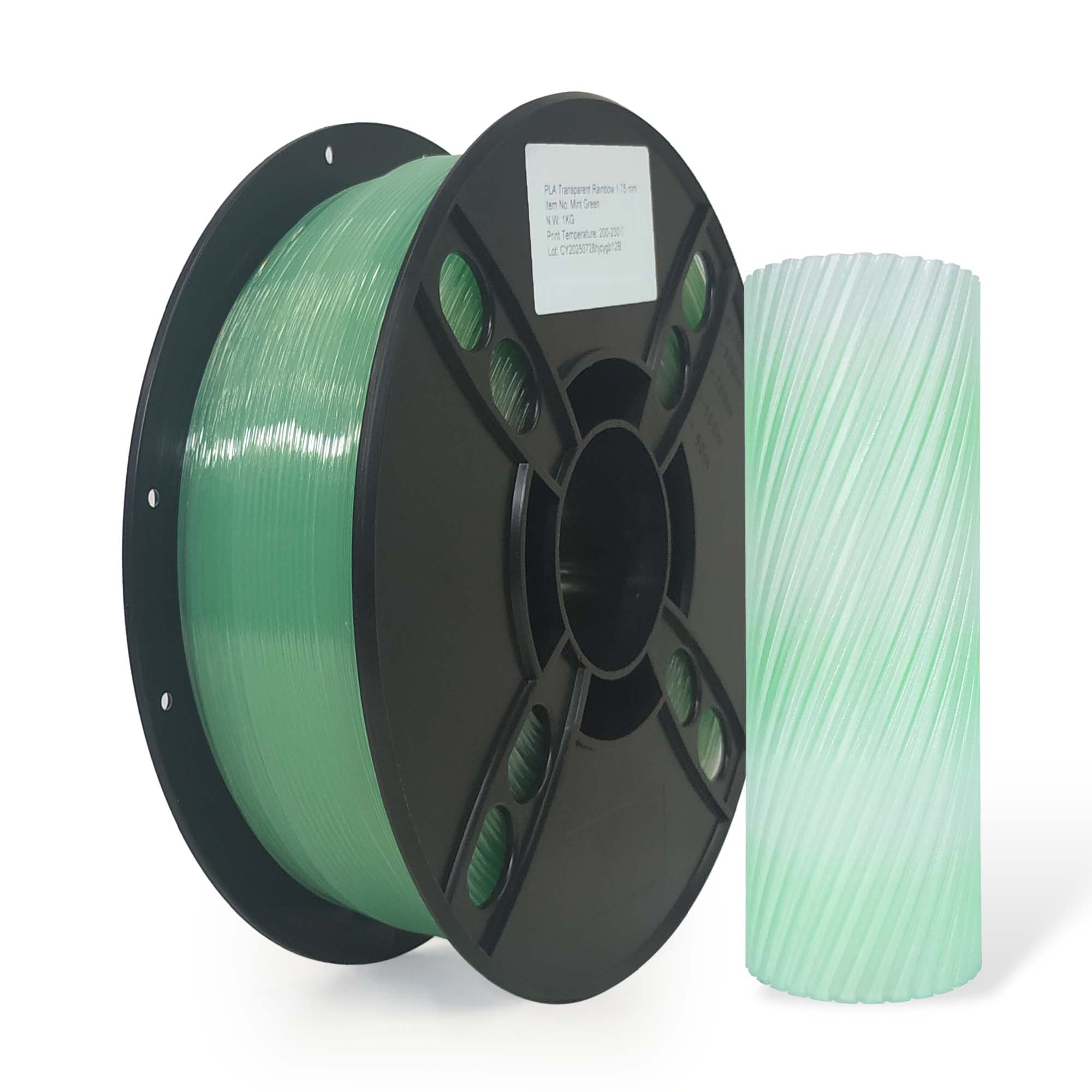 PLA Transparent - Mint Green | Transparent PLA Filament – FilamentHub